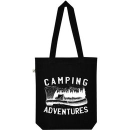 Youth Designz Tragetasche "Camping Adventures" Jutebeutel Tasche Lange Henkel