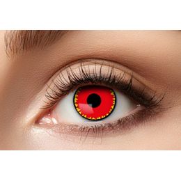 Eyecatcher Farblinsen Demonic Red Kontaktlinsen. Dämonische Motivlinsen