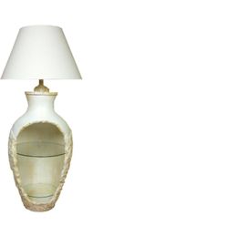 JVmoebel Skulptur Design Stehleuchte Vase XXL 138cm Stand Lampe Lampen Regal Beleuchtet