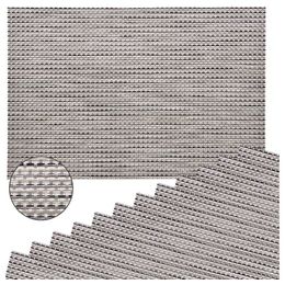 matches21 HOME & HOBBY Platzset, Tischset ELEGANCE silber grau Tischunterlage als Tischdeko