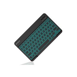 Fintie Beleuchtete Tastatur (Deutschem Layout QWERTZ) mit Farbige Beleuchtung Tablet-Tastatur (iPad 10.2/9.7(2018/2017)
