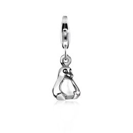 NENALINA Charm-Einhänger Anhänger Pinguin 925 Silber