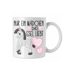 Trendation Tasse Nur Ein Mädchen Das Esel Liebt Tasse GEschenk Esel Liebhaber