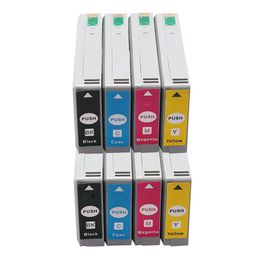 ABC Tintenpatrone (Kompatibles Set 8x Druckerpatrone für Epson T7021-7024 WP4000