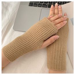 ManKle Strickhandschuhe Winter Fingerlose Handschuhe
