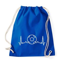 Youth Designz Turnbeutel Heartbeat Fußball Baumwoll Tasche Turnbeutel