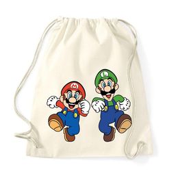 Youth Designz Turnbeutel Mario & Luigi Baumwoll Tasche Turnbeutel