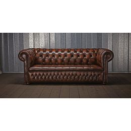 JVmoebel 3-Sitzer Chesterfield Polster Sofa Couch Designer Garnitur 3 Sitz Klassisch