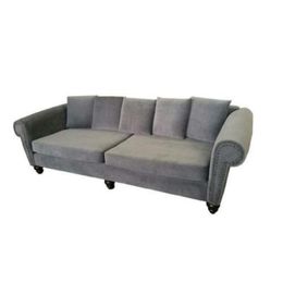 JVmoebel 4-Sitzer XXL BIG Sofa Couch Chesterfield Polster Textil Stoff 250cm