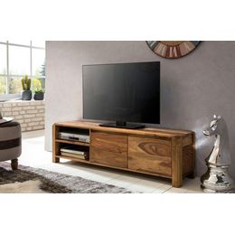 furnicato Lowboard BOHA Massivholz Sheesham Kommode 140 cm TV-Board