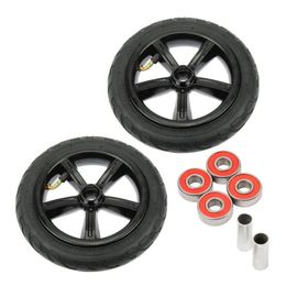 Mach1 Cityroller 2 Stück Big Wheel 200mm Scooter Air Luft Reifen Set inklusive Kugellager + Spacer