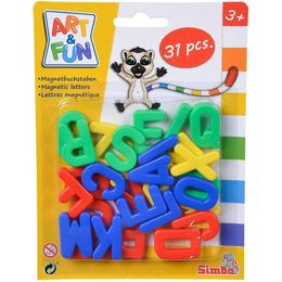 Simba Tafel Spielzeug Tafeln ART & FUN 31 Magnet-Großbuchstaben 104591456