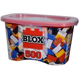 Simba Spielbausteine Bausteine Blox 500 Teile 4er/8er bunt Box 104114206