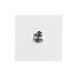 Mocavi Türklingelknopf Mocavi RING 110 Design-Klingel weiß (RAL 9003) quadratisch matt