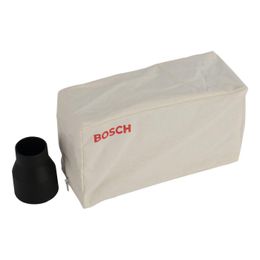 Bosch Staubsaugerbeutel, Staubbeutel mit Adapter Typ 2 (oval) Gewebe für Handhobel (2 Stück)