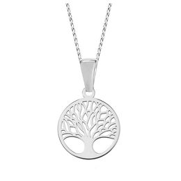 Limana Kette mit Anhänger Lebensbaum echt 925 Sterling Silber Halskette Baum des Lebens