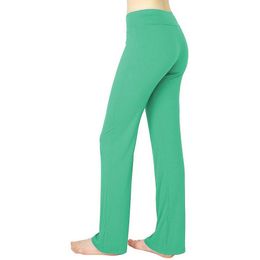 dy_mode Yogahose Damen Yoga Pants Leggings Fitness Hose Sporthose Freizeithose in Unifarbe