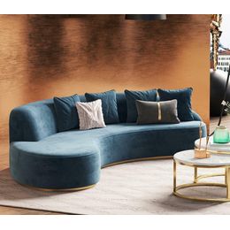 JVmoebel Sofa, Samt Sofa 4 Sitzer Polster Textil Modern Relax Sitz Luxus Möbel