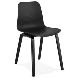 KADIMA DESIGN Esszimmerstuhl ARTIO Stuhl Plastic Polym Schwarz (black) 44