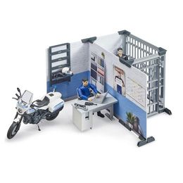 Bruder® Spielwelt 62732 - bworld Polizeistation mit Polizeimotorrad