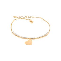 Stella-Jewellery Goldarmband 585er Rotgold Damen Armband mit Zirkonia