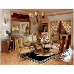 JVmoebel Essgruppe, Esszimmer Set Esszimmer Tisch 6 Stühle Stuhl Garnitur