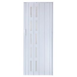 Standom Falttür Schiebetür weiß Farben Fenster H. 201 cm für Türbreite bis 80 cm st5 (1 Karton