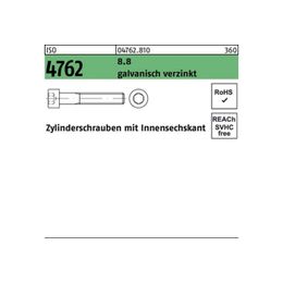 Reyher Zylinderschraube 200er Pack Zylinderschraube ISO 4762 Innen-6kt M4x95 8.8 galv.verz. 20