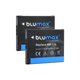 Blumax 2x NB-11L NB-11LH IXUS 170 175 180 185 600 mAh Kamera-Akku