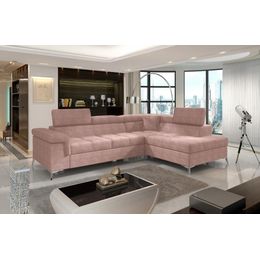 JVmoebel Ecksofa Designer Schwarzes Ecksofa Luxus Polstermöbel Couch Neu