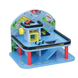Bubble-Store Spiel-Parkgarage Parkdeck mit Aufzug (FSC-zertifiziert Holzspielzeug)