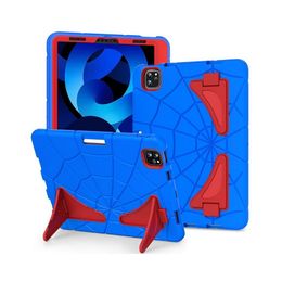 Wigento Tablet-Hülle Für Apple iPad Pro 11.0 2022 / 2021 / 2020 / 2018 / iPad Air 4 + 5 10.9 2020 and 2022 aufstellbare Outdoor Hybrid Blau / Rot Tablet Tasche Etuis