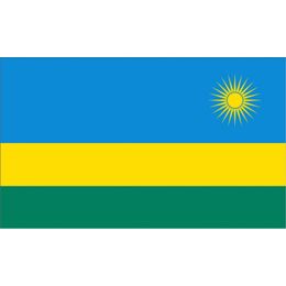 flaggenmeer Flagge Ruanda 80 g/m²