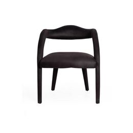 JVmoebel Stuhl, Esszimmer Stuhl Luxus Stoff Holz Design Stühle Lehnstuhl Polster