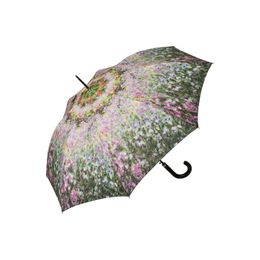 VON LILIENFELD Stockregenschirm Motivschirm Claude Monet: Der Garten Auf-Automatik Kunst Stabil