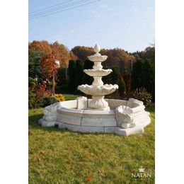 JVmoebel Skulptur Fontaine Becken Springbrunnen Brunnen Stadt Teich Skulptur Garten