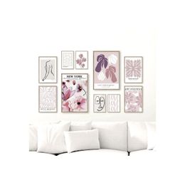 homestyle-accessoires Poster Bilder Set Wandbilder NEW YORK FLOWER MARKET DIN A3/A4/A5