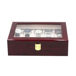 Lindberg & Sons Lindberg&Sons Uhrenbox Elegante Uhrenbox mit 10 Fächern aus Holz