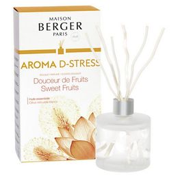 Maison Berger Paris Diffuser Aroma D-Stress Stäbchenduft inkl. 180 ml Duft zart fruchtig & würzig mit Duftstäbchen