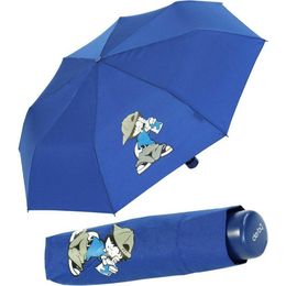 Derby Taschenregenschirm Mini Kinderschirm Jungen leicht Kids Schule