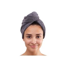 CLASS HOME COLLECTION Turban-Handtuch Frottee Baumwolle Haar-Turban Kopfhandtuch 72x27 cm