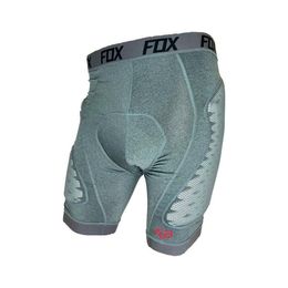 Fox Racing Protektorenshorts Fox Titan Race Short Fahrrad MTB Protektorhose mit Sitzpolster Grau S