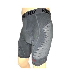 Fox Racing Protektorenshorts Fox Titan Race Short Fahrrad MTB Protektorhose mit Sitzpolster Grau M