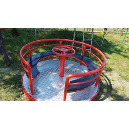 JVmoebel Kinder-Gartenset Spielplatz Geräte Kinderkarussell Drehplatte Ringelreiten Sofort