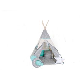 Rainbow Kids Tipi-Zelt Wolf Stern Grau