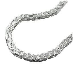Erario D'Or Silberkette Königskette vierkant glänzend Silber 925 60 cm