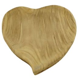 Gartenursel Dekoschale Wunderschöne Herzschale aus Holz (1 St)