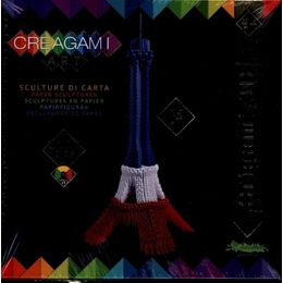 Carletto Spiel, CREAGAMI - Origami 3D Eiffelturm franz. Fahne 1100 Teile