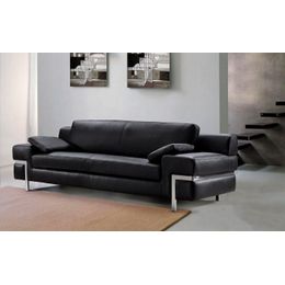 Salottini 3-Sitzer Designer 3er Sofa Bormio XL 3-Sitzer Leder Couch Garnitur