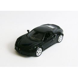 Welly Modellauto ALFA ROMEO 4C Modellauto 12cm Metall Modell Auto Spielzeugauto Welly Kinder Geschenk 34 (Schwarz)